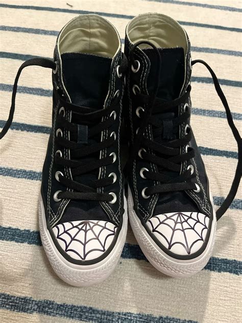 Spider Web Converse 🕸️ Shoe Design Diy Converse Cute Converse Shoes Spiderman Converse