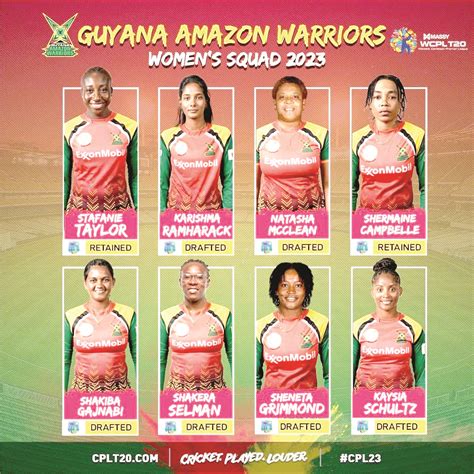 Guyana Amazon Warriors Announce Womens Cpl Squad Guyana Times