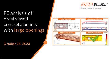 Fe Analysis Of Prestressed Concrete Beams With Large Openings Idea Statica