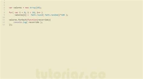 Arrays Javascript Variante Ciclo Foreach