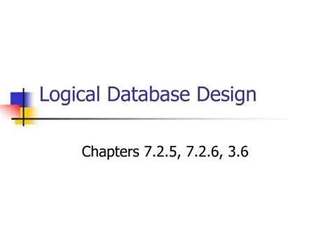 ppt logical database design powerpoint presentation free download