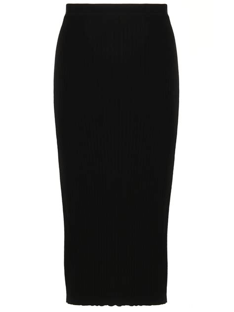 Юбка из вискозы от Marc Cain за 14 840 рублей со скидкой 30 цвет черный артикул Kc 71 08m39