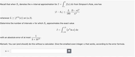 Solved Recall That When Sn Denotes The N Interval