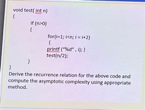 solved void test int n { if n 0 { for i 1 i
