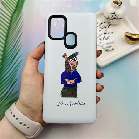 قاب گوشی Galaxy A21s سامسونگ ضد ضربه دور سیلیکونی دو تکه طرح دخترانه کد 11799 قاب سنتر