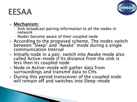 Ppt Eesaa Energy Efficient Sleep Awake Aware Intelligent Sensor Network Routing Protocol