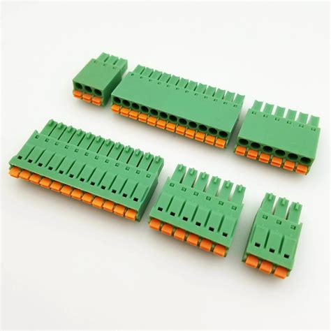 3 5mm 3 81mm Pitch Spring Fast Connector Pluggable Plug PCB Terminal Block China Terminal And
