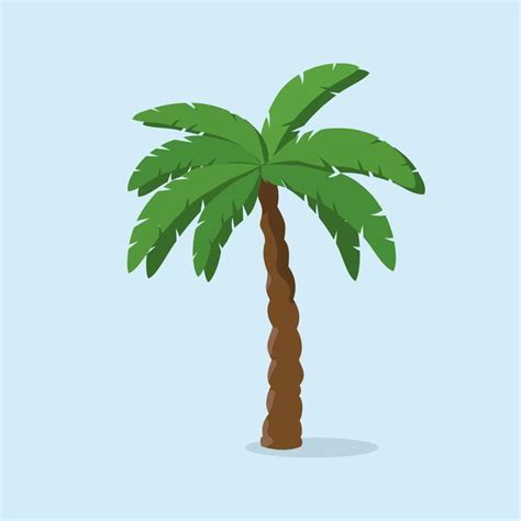 Palm Tree Cartoon Vector Art Icons And Graphics For Free Download