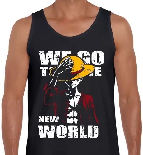 Musculosas One Piece Luffy 3 Para Hombres 100 Algodón Dtg Cuotas Sin Interés