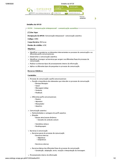 Detalhe Da Ufcd 0350 Pdf Comunicação Informação