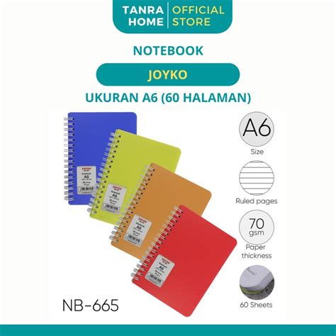 Jual Notebook Spiral Buku Catatan Diary JOYKO NB Ukuran A Shopee Indonesia