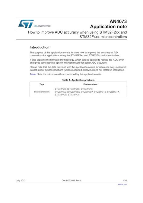 Pdf Stm32 Adc Accuracy Dokumentips