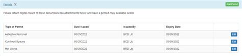 Jsa Module The Permits Section Hasmate