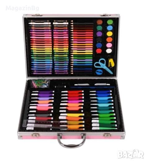 Комплект за рисуване и оцветяване Unicorn 150 части куфарче Пони в Рисуване и оцветяване в гр