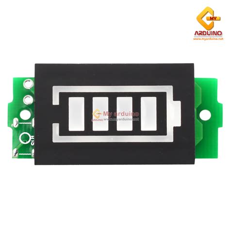 โมดูลวัดระดับแบตเตอรี่ตะกั่วกรด 12v 5 ระดับ สีน้ำเงิน ขาย Arduino