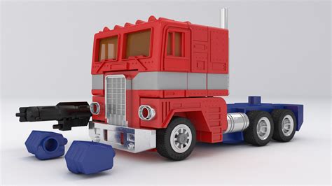 Optimus Prime Toy G1 3d Model Turbosquid 2089305