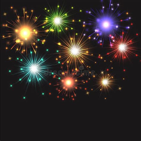 Fireworks Exploding Stock Vector Illustration Of Holiday 99564937