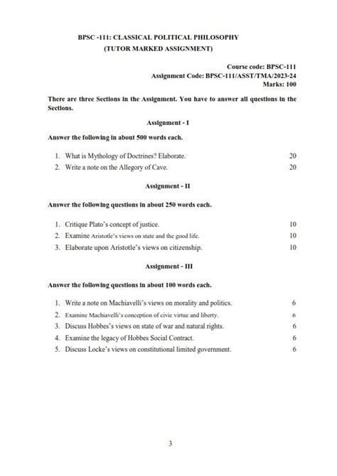 IGNOU BPSC 111 Solved Assignment 2023 24 English Medium IGNOU Solved