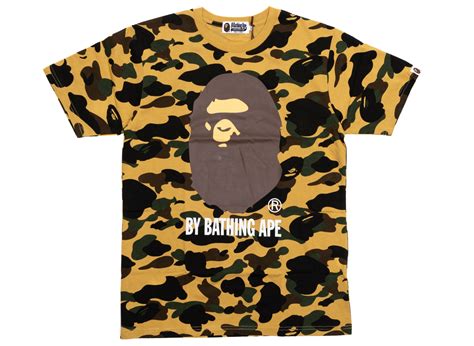 A Bathing Ape 1st Camo By Bathing Ape Tee In Yellow Oneness Boutique