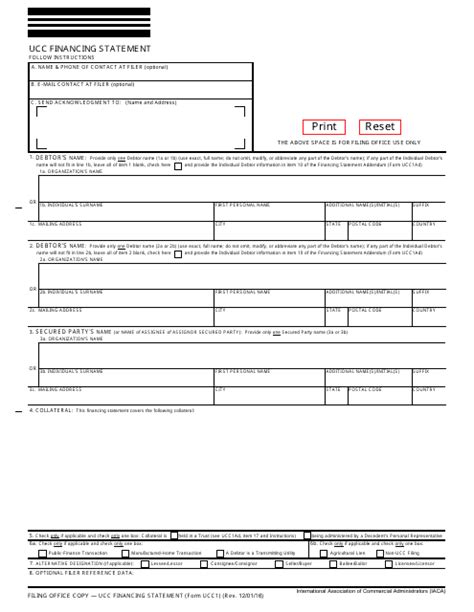 Form Ucc1 Fill Out Sign Online And Download Fillable Pdf Templateroller