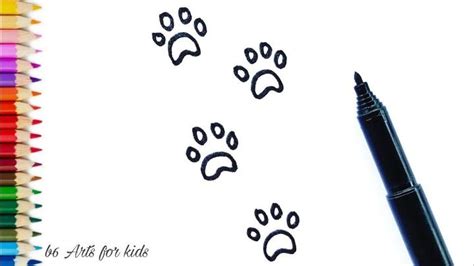 25 Easy Paw Print Drawing Ideas How To Draw