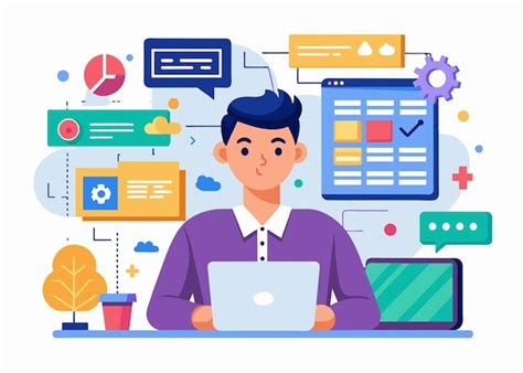 Web Development Concept With Programmer Premium Ai Generated Image