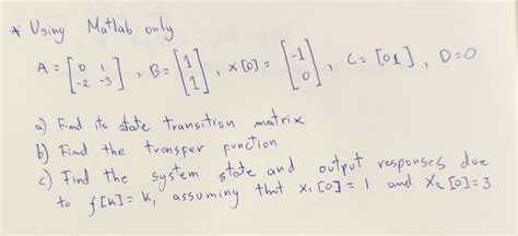 Solved Using Matlab Only