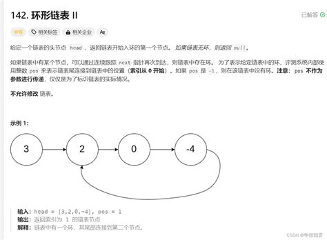 Leetcode环形链表 Csdn博客