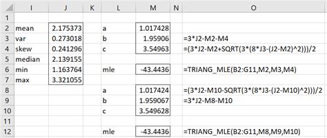 M Of Moments Triangular Dist Real Statistics Using Excel