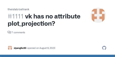 Vk Has No Attribute Plotprojection · Issue 1111 · Theislabcellrank