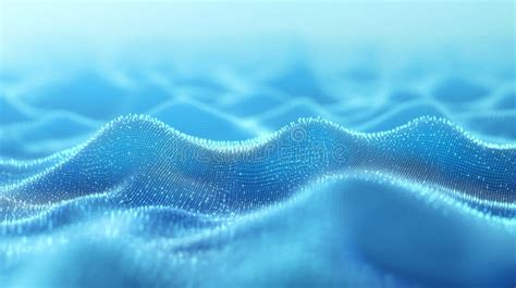Abstract Blue Digital Waveform Grid Pattern Stock Image Image Of