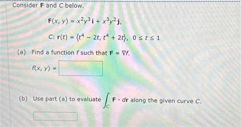 Solved Consider F And C Below Chegg