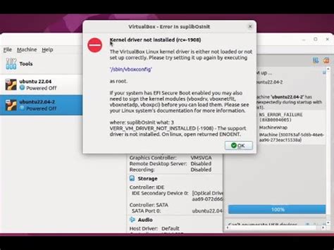 Install Virtualbox In Ubuntu And Fixing Kernel Driver Not Installed EFI Secure Boot