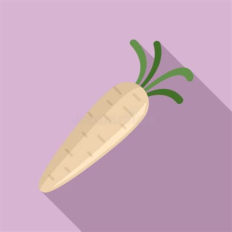 Parsnip Icon Vegetables Logo Thin Line Art Design Outline