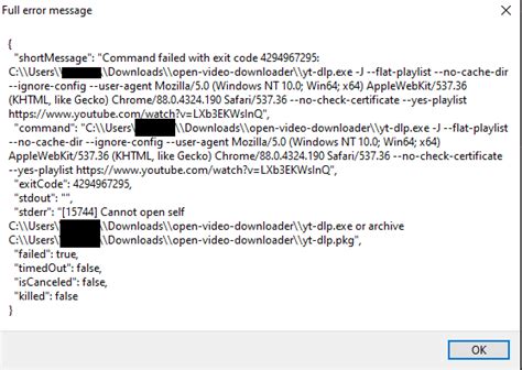 Tried To Download Video Doesnt Work Gives Out Unhandled Error Execa · Issue 294