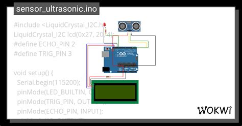 Sensor Ultrasonic Ino Wokwi ESP STM Arduino Simulator