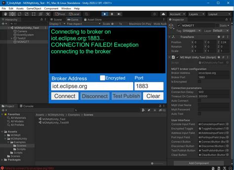 Extra MQTT Client In Unity