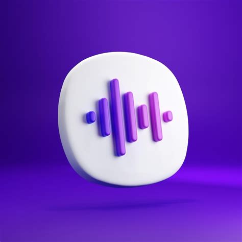 Premium Psd Isolated 3d Equalizer Icon On A Purple Background