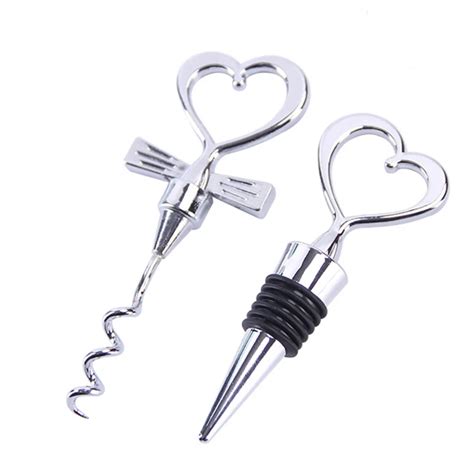 하트 모양의 와인 및 음료 병 마개 결혼식 Dc120 병따개코르크마개 따개 Aliexpress