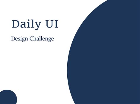 Daily UI Challenge On Behance