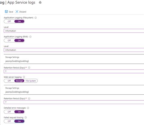 node js how to view console log output in azure app service app