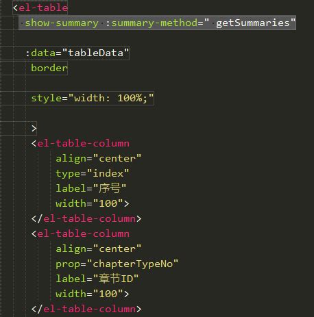 element组件之table表尾指定列求和总计 灰信网软件开发博客聚合