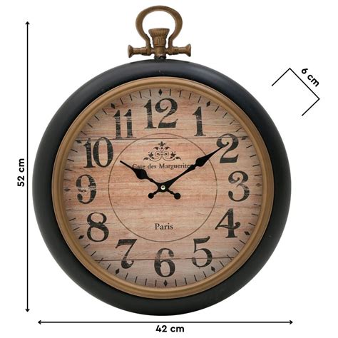 Часы настенные кварцевые круглые черные золотые 109669 купить за