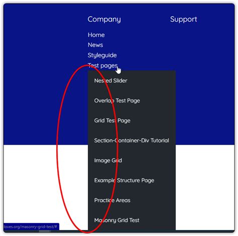 Menu In Footer Adds Margin Below Section Whitespace Bugs Bricks