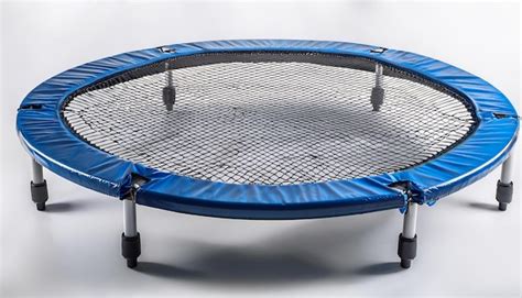 Blue Mini Trampoline For Fitness Exercise And Home Workout Premium Ai