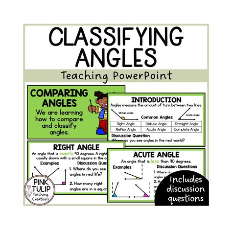Comparing And Classifying Angles Teaching Powerpoint Presentation Etsy