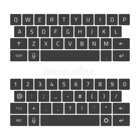 Smartphone Numbers Keyboard Stock Illustrations Smartphone Numbers Keyboard Stock