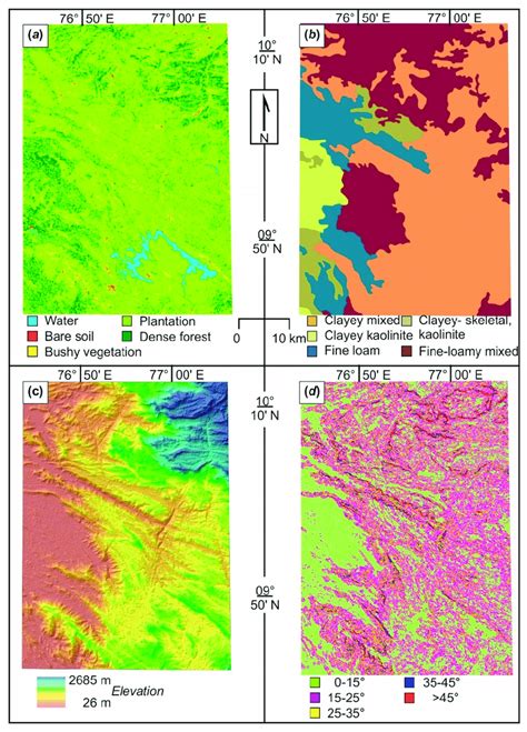 Data Used For Deriving Landslide Susceptibility Map A Normalized Download Scientific Diagram