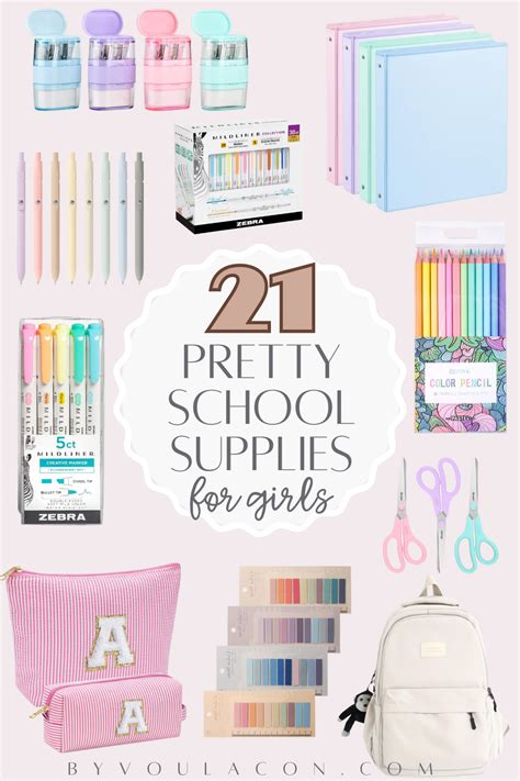 21 Pretty School Supplies For Girls She Will Love Byvoulacon