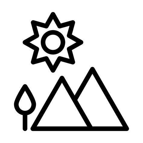 Landscape Icon Design Vector Art At Vecteezy